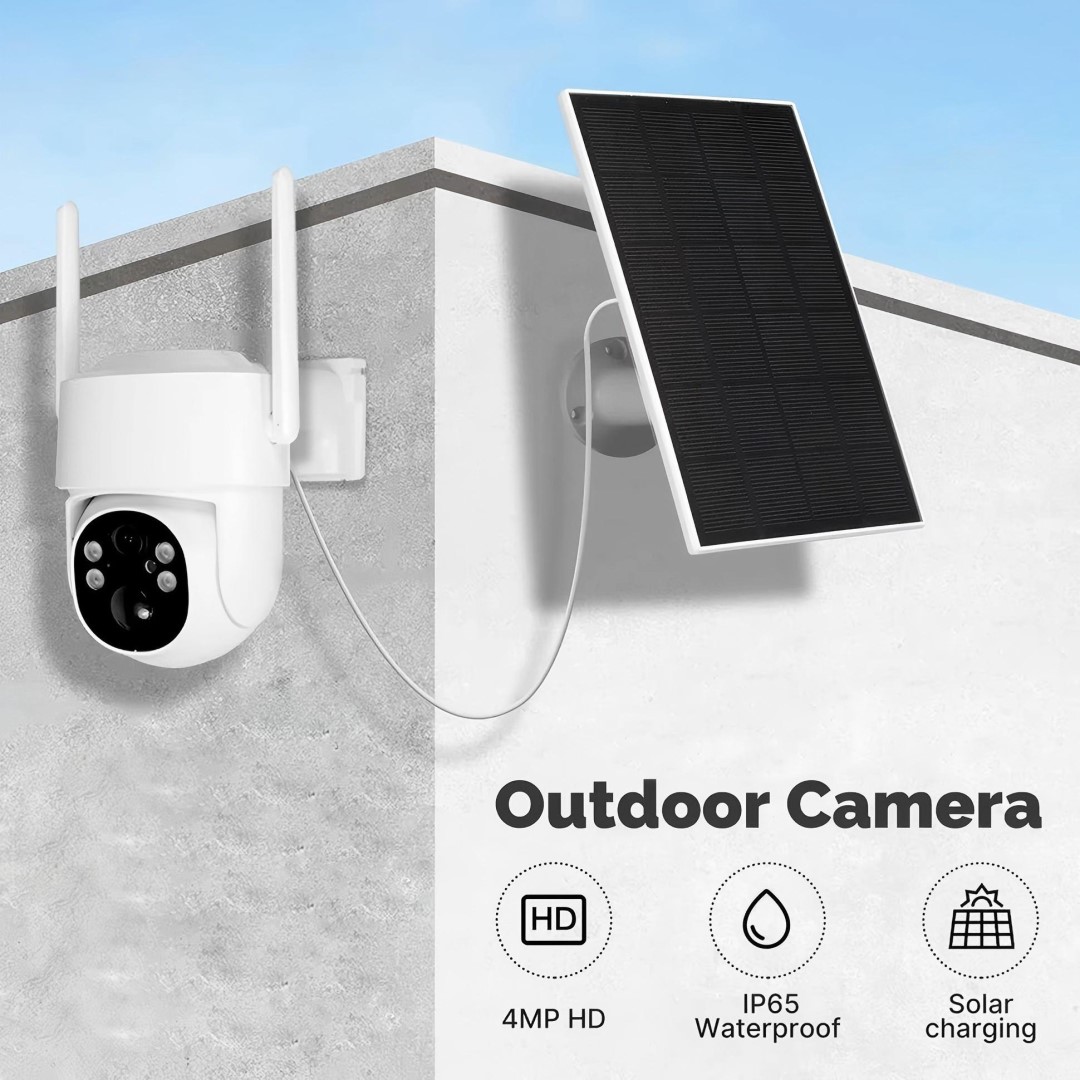 Immax NEO LITE intelligens kültéri biztonsági kamera Solar Sentry v2 ...